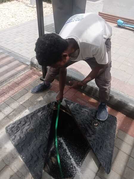 Chemical plus electrical flushing devices – jabal sanine